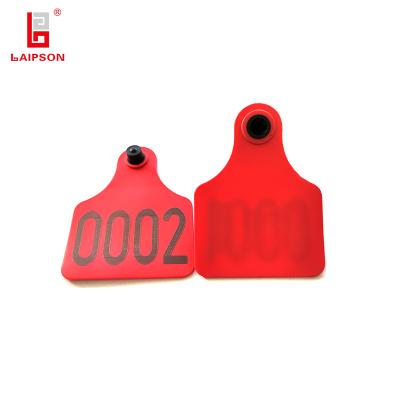 China Durable UHF Ear Tag RFID 890Mhz for Livestock Cattle Sheep Pig with Multiple Tag Reading and High Data Storage Capacity for sale