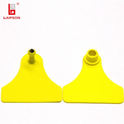 China Farm Animal Use Yellow Electronic Sheep Tags , Sheep Identification Tags for sale