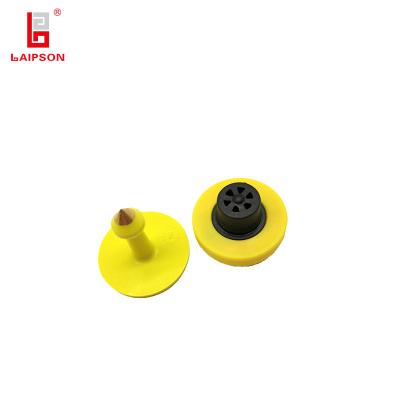China 134.2Khz 25mm FDX-B RFID Animal Ear Tag Swine Ear Tag With Closed Head for sale
