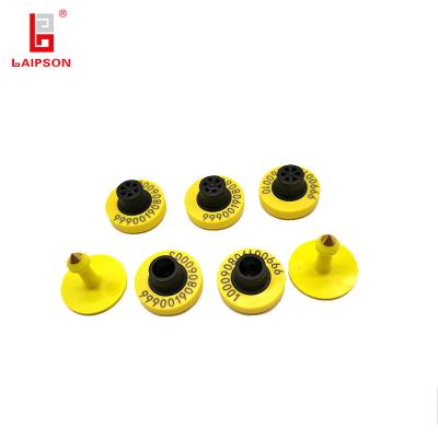 中国 134.2khz 25mmボタンの最下の家畜の耳札 販売のため