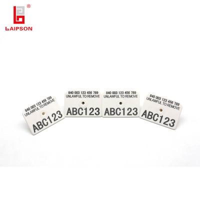 China 32mm Two Piece Swine Premise Id Tags Resemble Allflex for sale