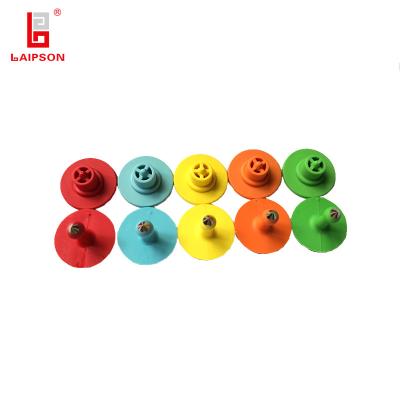中国 28mm TPUの円形の二重Tamperproof家畜の耳札 販売のため