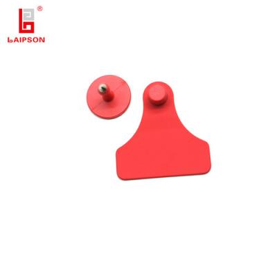 China 59mm OEM Visual Plastic Tpu Tamperproof Swine Pig Ear Tags With Different Colors for sale