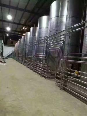China 120 Bbl Large Beer Fermenter Turnkey Brewery Line Jacketed Conical Fermenter for sale
