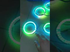 WRGB led angel eyes 65mm 80mm 90mm 100mm 110mm 125mm APP control led halo rings