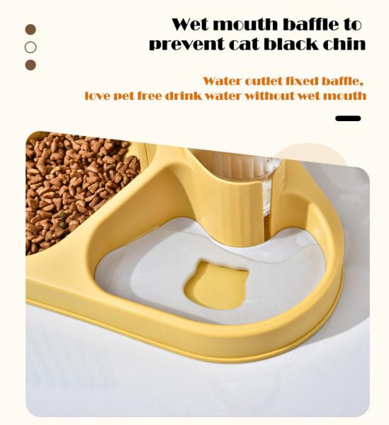 Quality Automatic Dog Cat Feeder and Water Dispenser Set Pet Drinking Water Fountain for sale