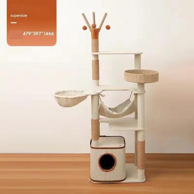 Customizable Easy Assembly Cat Tree with Sisal Scratcher and Activity Dens