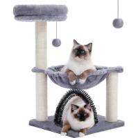 China Natural Sisal Cat Tree Scratching Post Multi-Level Platform Tower for Large Cats 150cm for sale
