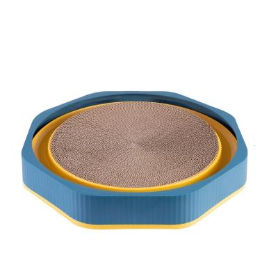 OEM/ODM Customization Service Provided Cat Corrugated Scratcher Board with Ball Toy