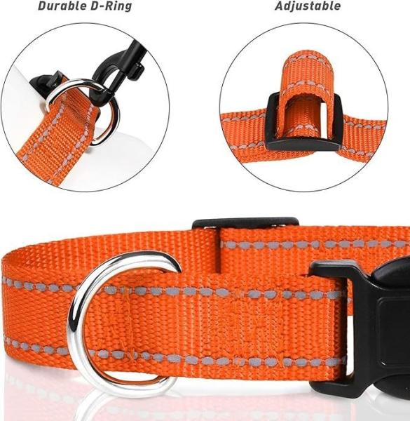 Quality Personalized Logo Soft Neoprene Dog Collar Breathable and Comfortable for Active for sale