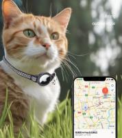 China Custom Logo Soft Polyester Pet Trainer Collar with QR Code for Dogs Cats 2.0cm Width for sale