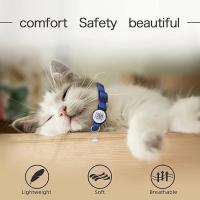 China Custom Logo Soft Polyester Pet Trainer Collar with QR Code for Dogs Cats 2.0cm Width for sale