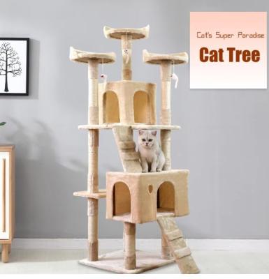 China Large Plush Pet Scratching Toy Suitable for Cats and Small Animals Cat Scratcher Tree for sale