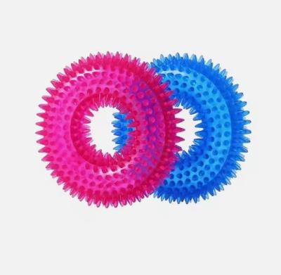China Non Toxic Environmental Friendly Squeaky Pet Dog Interactive Chew Toy for Cleaning Tooth for sale