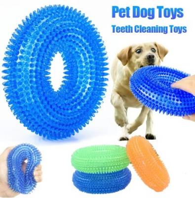 China Non Toxic Environmental Friendly Squeaky Pet Dog Interactive Chew Toy for Cleaning Tooth for sale