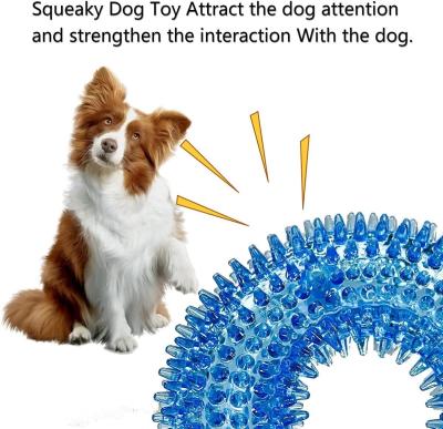 China Non Toxic Environmental Friendly Squeaky Pet Dog Interactive Chew Toy for Cleaning Tooth for sale