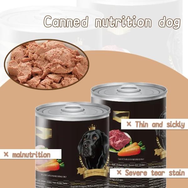 Quality 375g Natural Dog Treats Food Chicken Beef Canned Dog Food Snacks Treats For Dog for sale