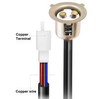 China Customized 180mm Motorcycle Head Light Socket Bulb Holder with Lighting Function for sale