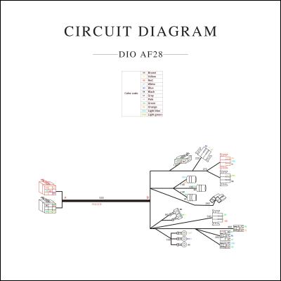 Cina Linea di assemblaggio completa del veicolo per DIO AF28 50cc Motorcycle Cable Wiring Harness Electrics in vendita