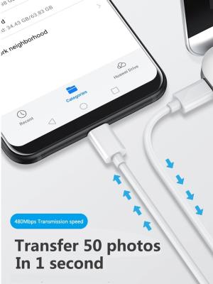 Cina 0.8M PD18W 60W USB C - cavo di USB C per il carico rapido del telefono in vendita