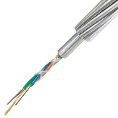 Cina Cavo composito di fibra ottica sopraelevato di singolo modo OPGW del centro della messa a terra 24 in vendita
