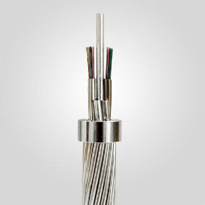 Cina Cavo composito di fibra ottica sopraelevato di singolo modo OPGW del centro della messa a terra 24 in vendita