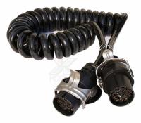 China 7Pin Connector Spring Trailer Cable Wire Harness , 5V Electrical Cable Harness for sale