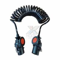China 7Pin Connector Spring Trailer Cable Wire Harness , 5V Electrical Cable Harness for sale