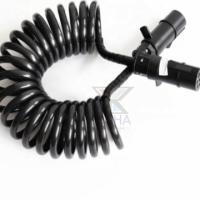 China 7Pin Connector Spring Trailer Cable Wire Harness , 5V Electrical Cable Harness for sale
