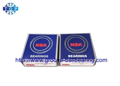 China Gcr15 Metal Deep Groove Ball Bearing 6204ddu Radial Bearing 6205ddu For Automobile / Gearbox,  High Speed Motor Bearing for sale