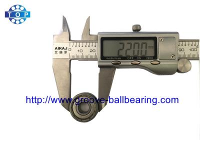 China Small Sealed Grooved Ball Bearings 608zz 8*22*7mm Carbon Steel Material for sale
