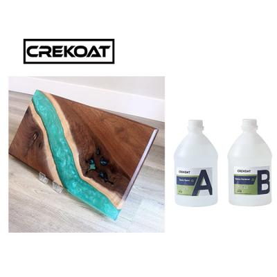 Cina Non Flammable 2 Gallon Epoxy Resin For Casting River Tables Bar Tops Self Degassing in vendita