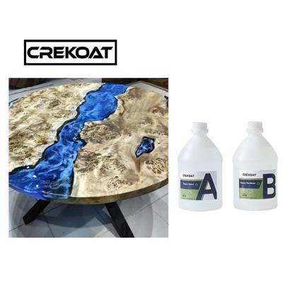 Cina Non Flammable 2 Gallon Epoxy Resin For Casting River Tables Bar Tops Self Degassing in vendita