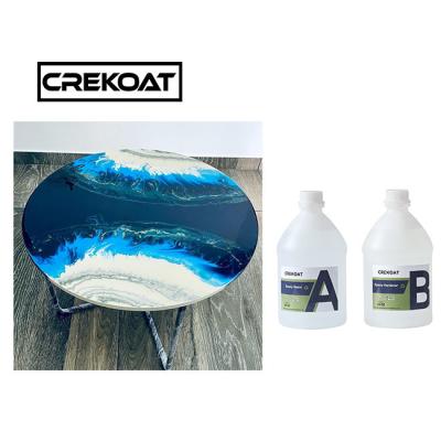 China Non Flammable 2 Gallon Epoxy Resin For Casting River Tables Bar Tops Self Degassing for sale