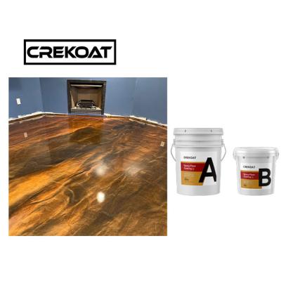 Cina Pavimento a resina epossidica metallico durevole che ricopre anti graffio Grey Color in vendita