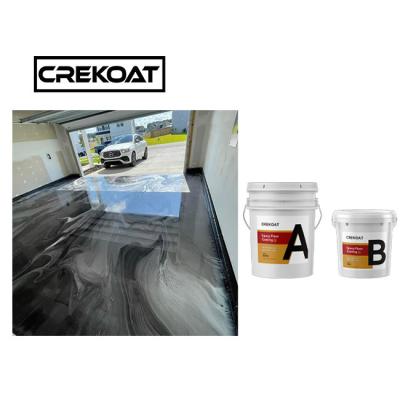 Cina Pavimento a resina epossidica metallico durevole che ricopre anti graffio Grey Color in vendita
