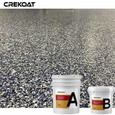 China O vinil lasca-se revestimento impermeável do assoalho da resina de cola Epoxy com brilho Matte Urethane Topcoat à venda