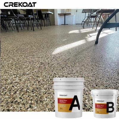 China TDS Colour Flake Epoxy Resin Floor Coating Liquid Resistant for sale
