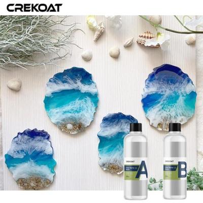 中国 Top Coat Clear Water Resistant Epoxy Resin For Tables Bars 販売のため