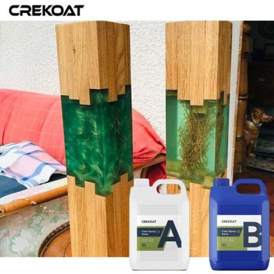 Cina Self Leveling Clear Epoxy Glue For Wood River Tables Countertops in vendita