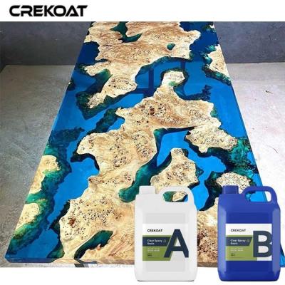 Cina Clear Glassy Deep Pour Epoxy Resin Resists Scratching And Yellowing in vendita
