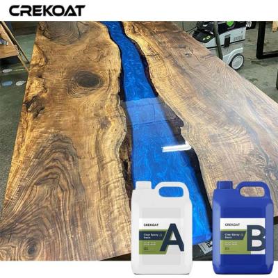 Cina Crystal Clear Coat Table Top Epoxy Preserves Live Edge Wood With Clarity in vendita