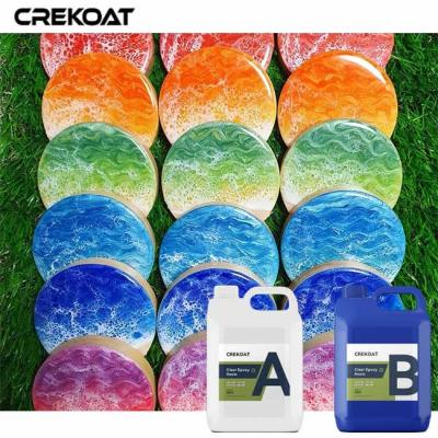 Cina I mestieri della resina della resina 2/1 di Crystal Clear Deep Pour Epoxy con i colori vibranti bollono liberamente in vendita