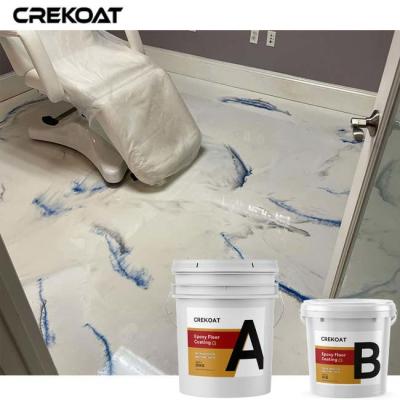 中国 Urethane Topcoat White Metallic Epoxy Floor coating Seamless Hygienic 販売のため