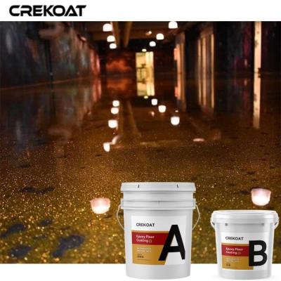 Cina Reflective Strength Metallic Epoxy Floor Coating Easy To Maintain TDS in vendita