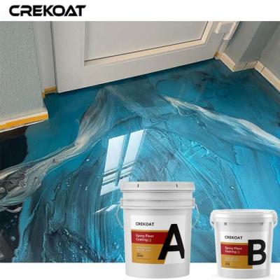 中国 Three Dimensional Metallic Epoxy Floor Coating Colors Thrive In High Traffic Areas Dazzling Toughness 販売のため