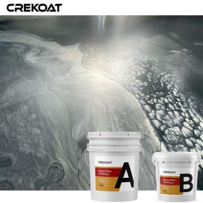 Cina Three Dimensional Metallic Epoxy Floor Coating Colors Thrive In High Traffic Areas Dazzling Toughness in vendita