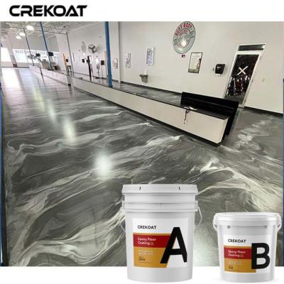 China Residential Metallic Epoxy Floor Coating Create Three Dimensional Effects for sale
