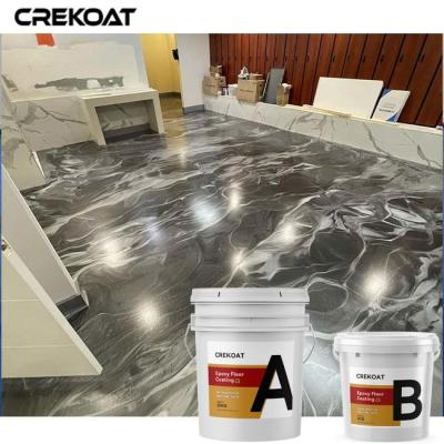 China Residential Metallic Epoxy Floor Coating Decorative Concrete Flooring for sale
