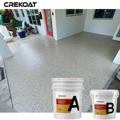 China Versatility Art Epoxy Flake Floor Coating Eco Friendly Retail Elegance for sale